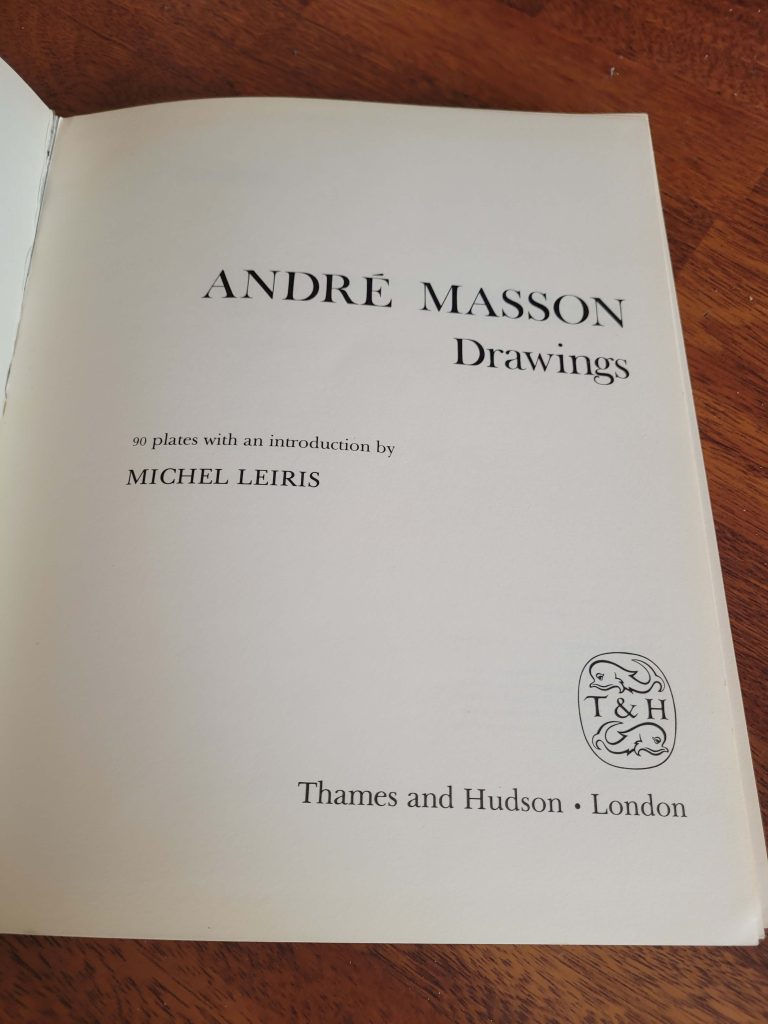 (1972) André Masson: Drawings (Thames & Hudson) - Páginas con Historia