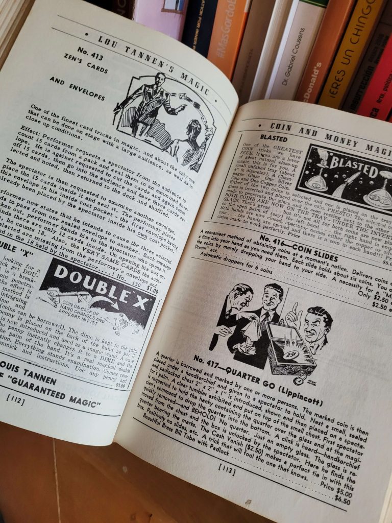 (1966) Louis Tannen magic catalog - Páginas con Historia