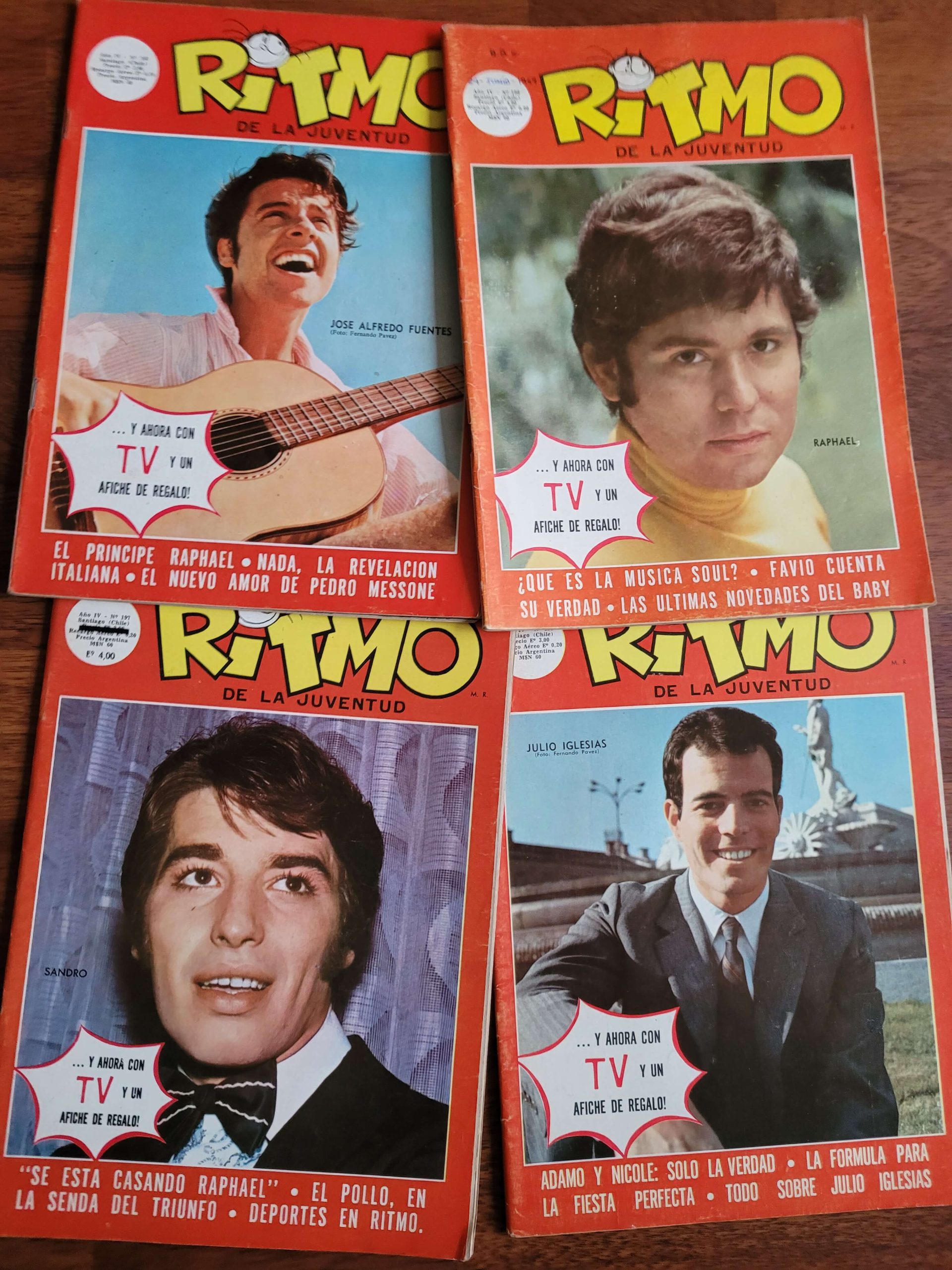 Pack revista Ritmo años 60s (x4) - Páginas con Historia
