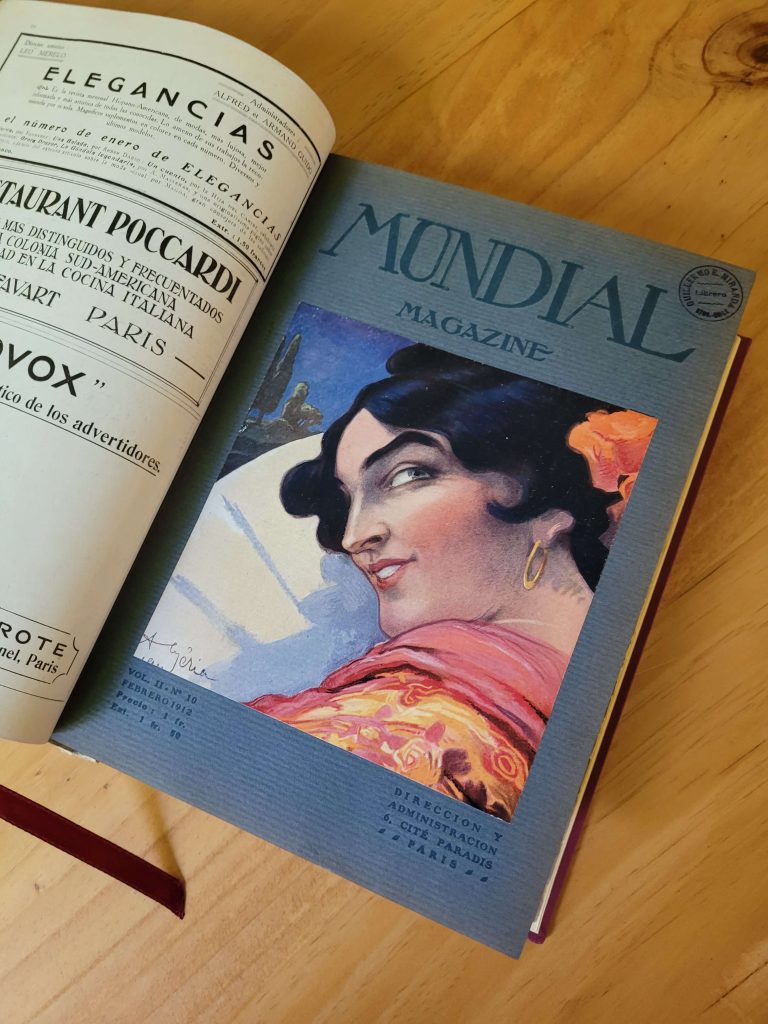 (1911) Empaste revista MUNDIAL MAGAZINE, de Rubén Darío (6 revistas ...